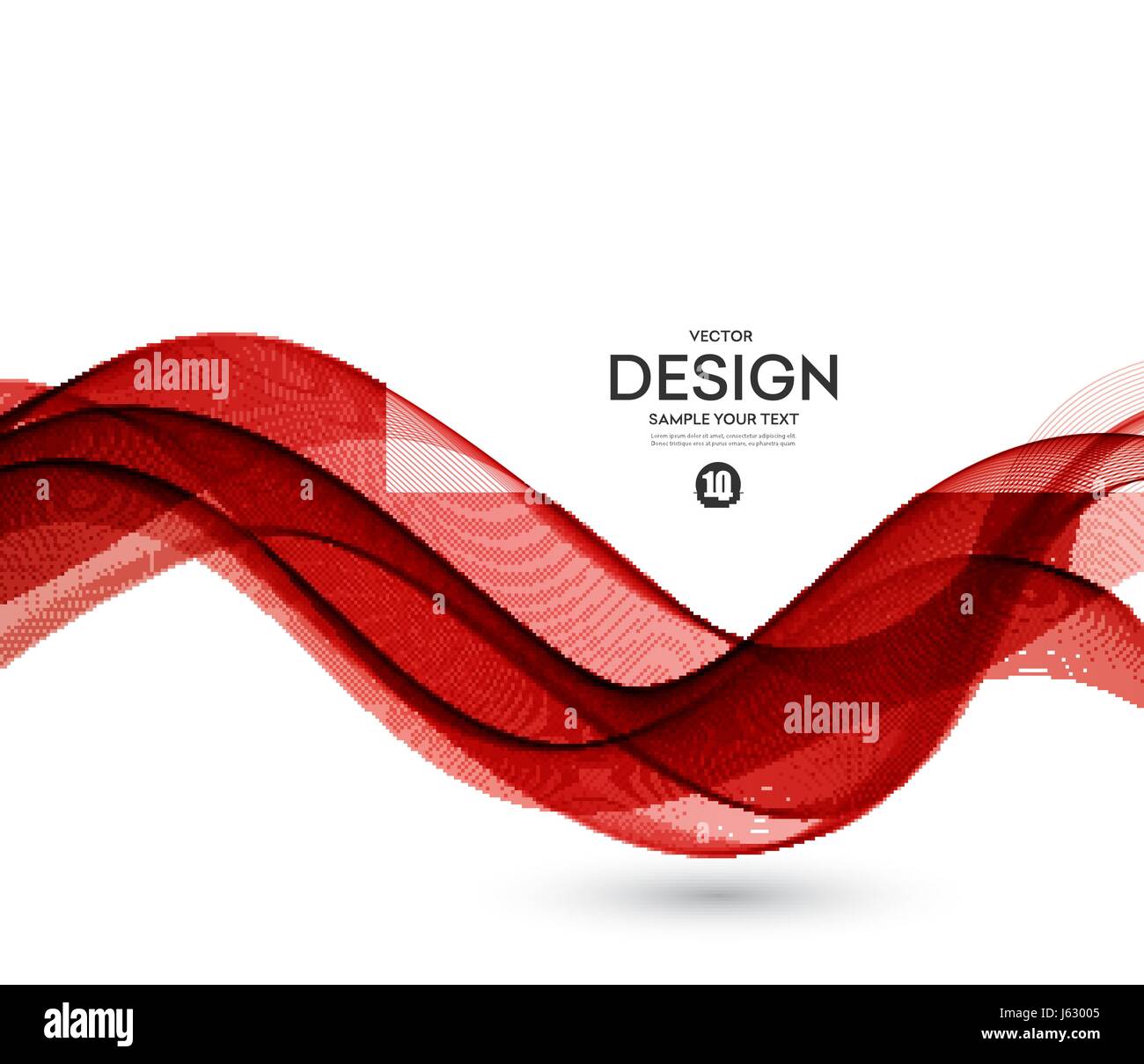 Abstract vector background, red wavy Stock Vector Image & Art - Alamy