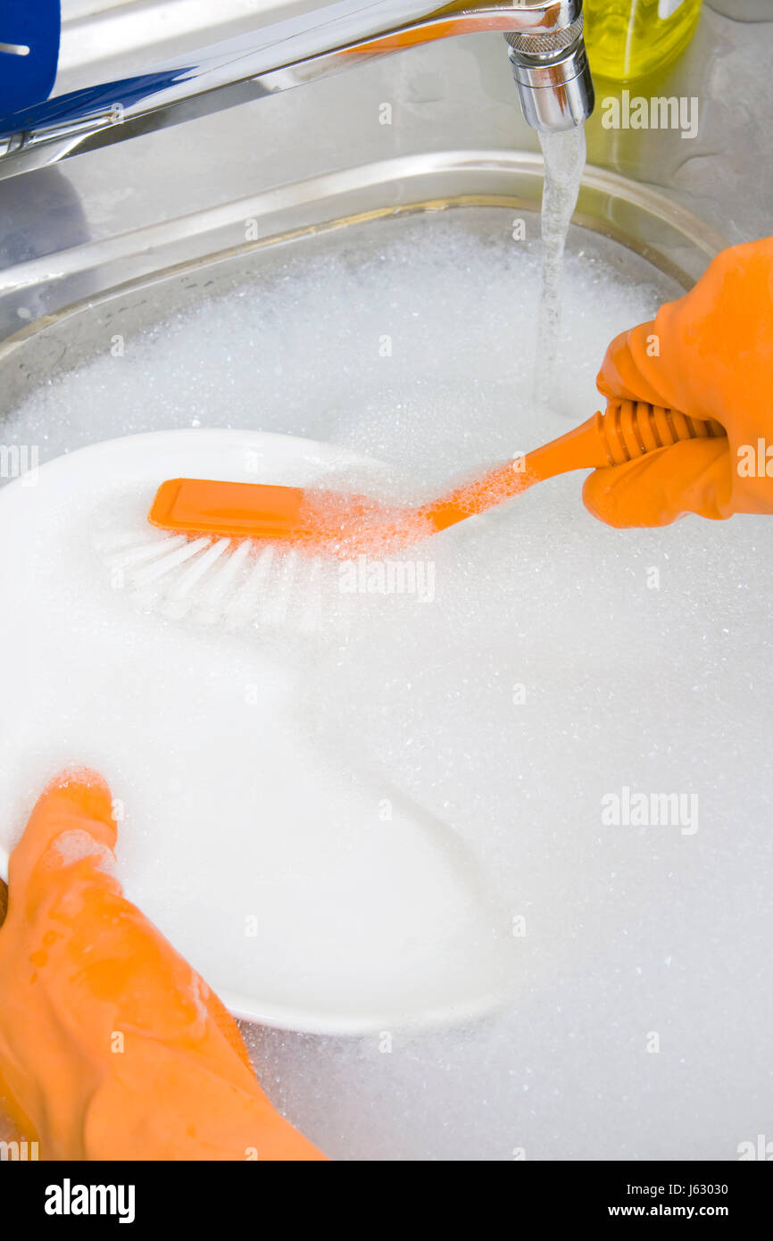 wash washing scrub water plate hand hands housewife liquid household ...