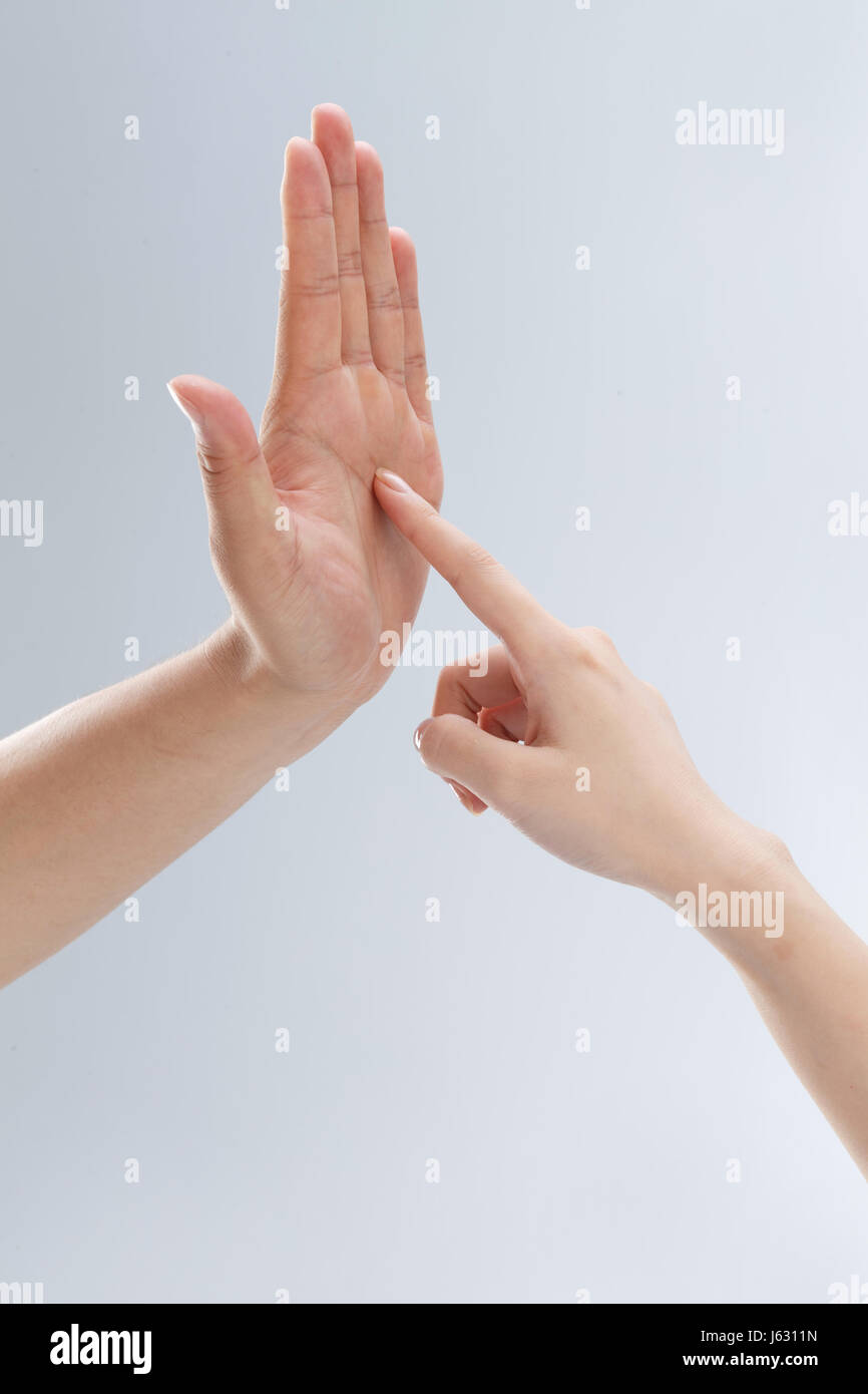 Hand writing sign cut hi-res stock photography and images - Alamy