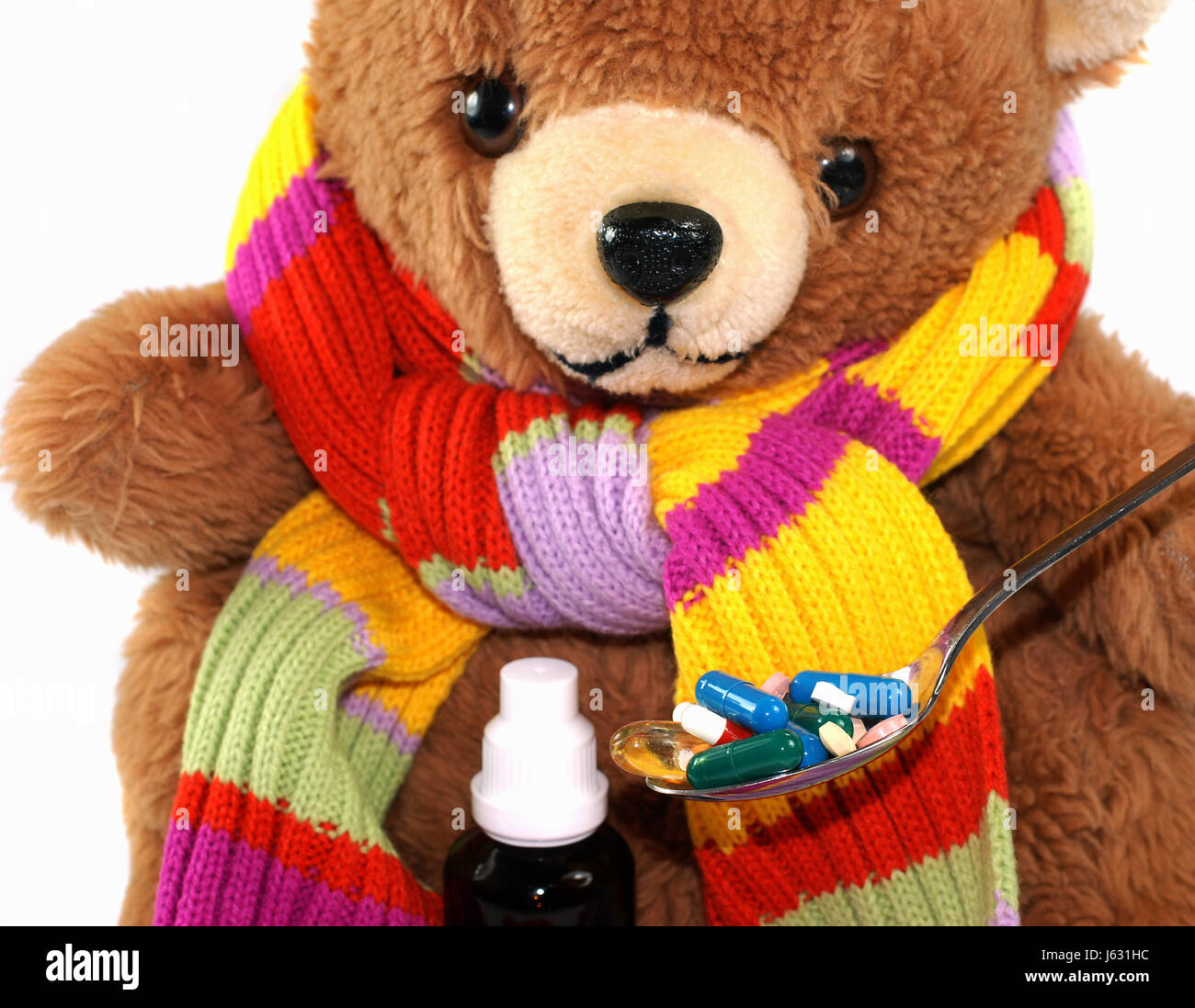cold catarrh teddy teddy bear teddybear flu disease illness sickness ...
