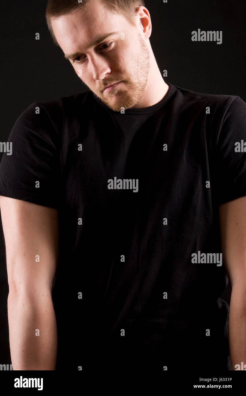 fashion male masculine portrait black swarthy jetblack deep black Stock ...