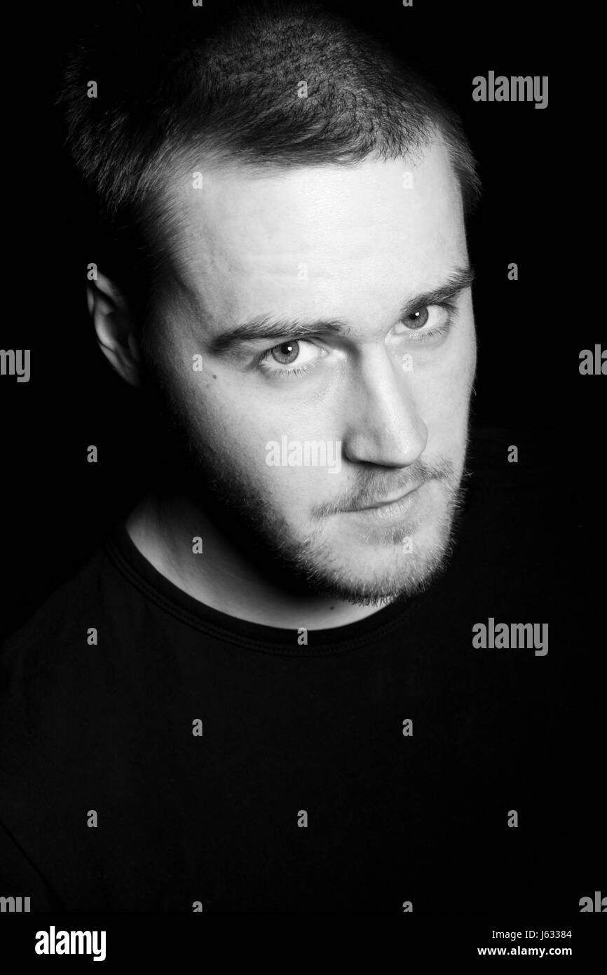 Very handsome man Black and White Stock Photos & Images - Alamy