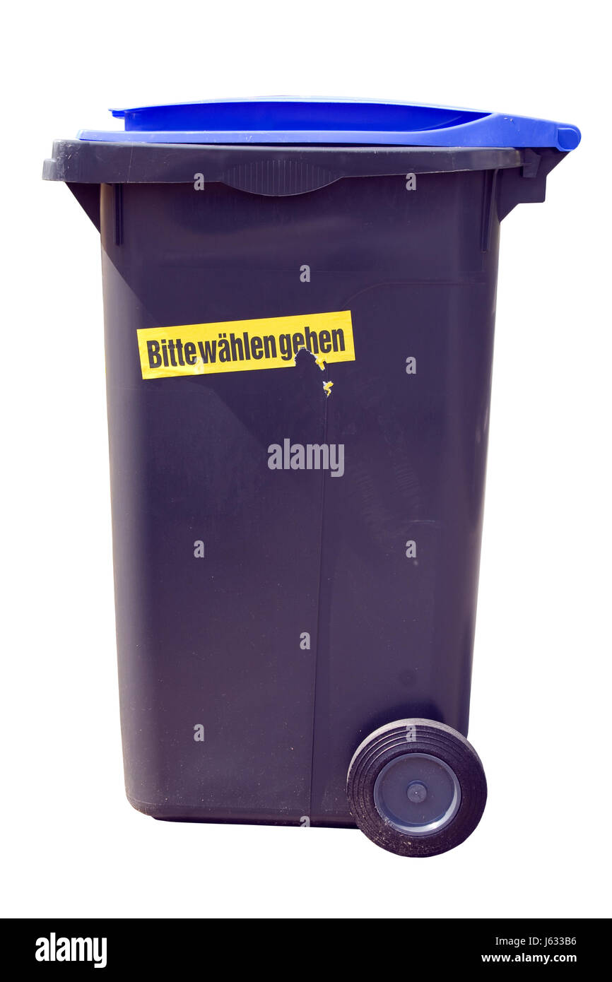 dustbin stickers sticker isolated politics invitation apart extra ...