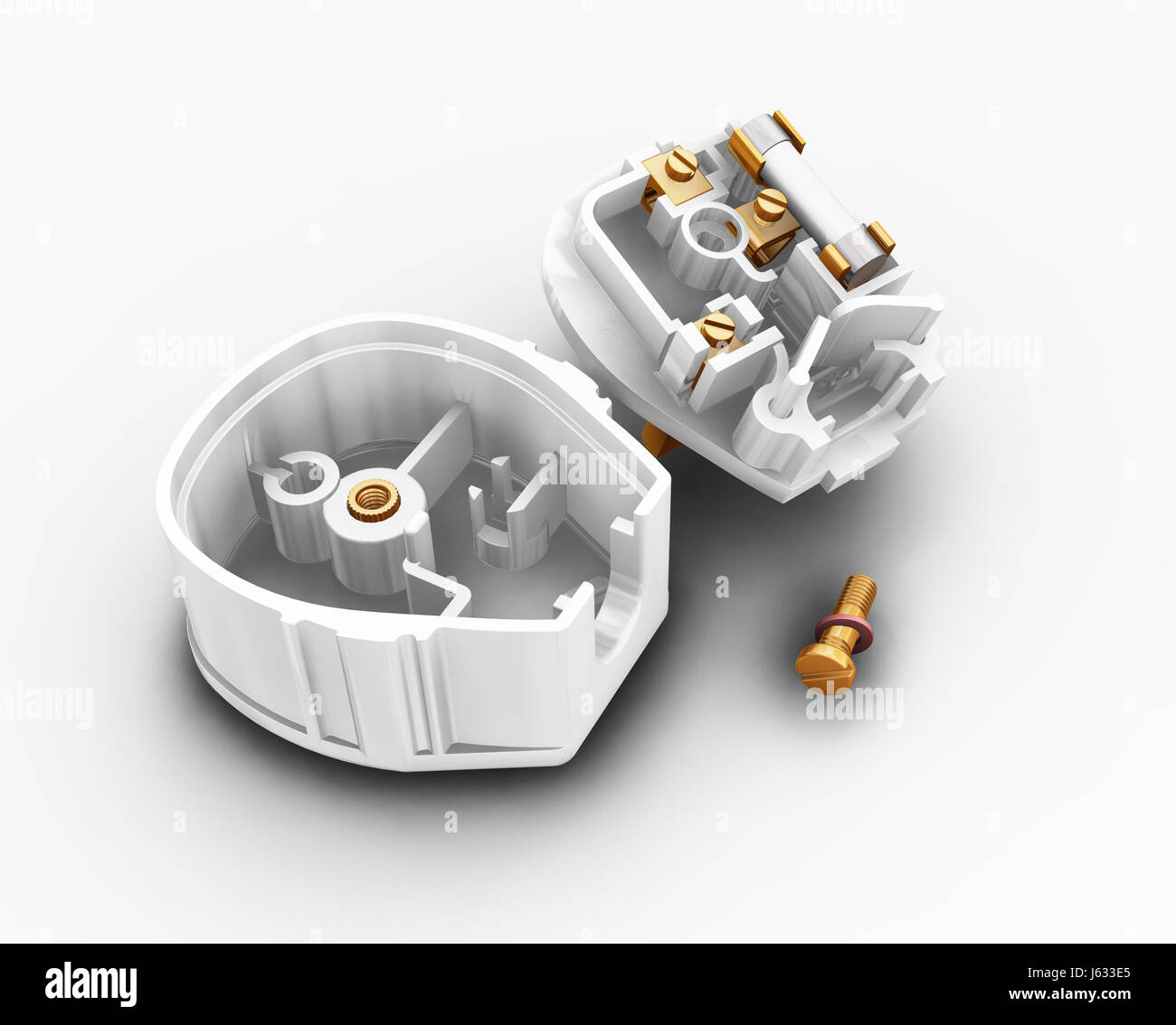 electric outlet socket render plug object isolated energy power ...