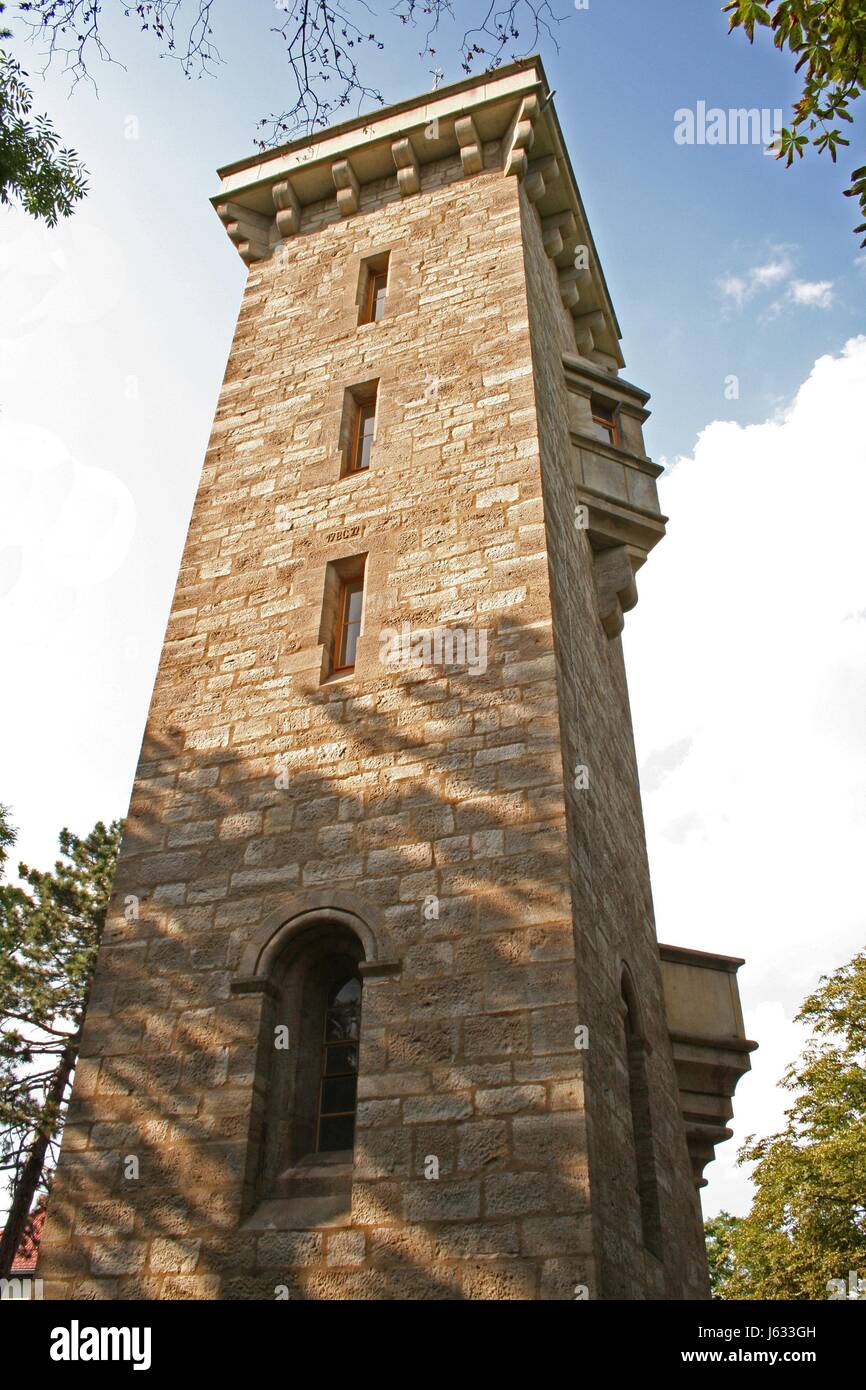 tower tree trees leaves style of construction architecture ...