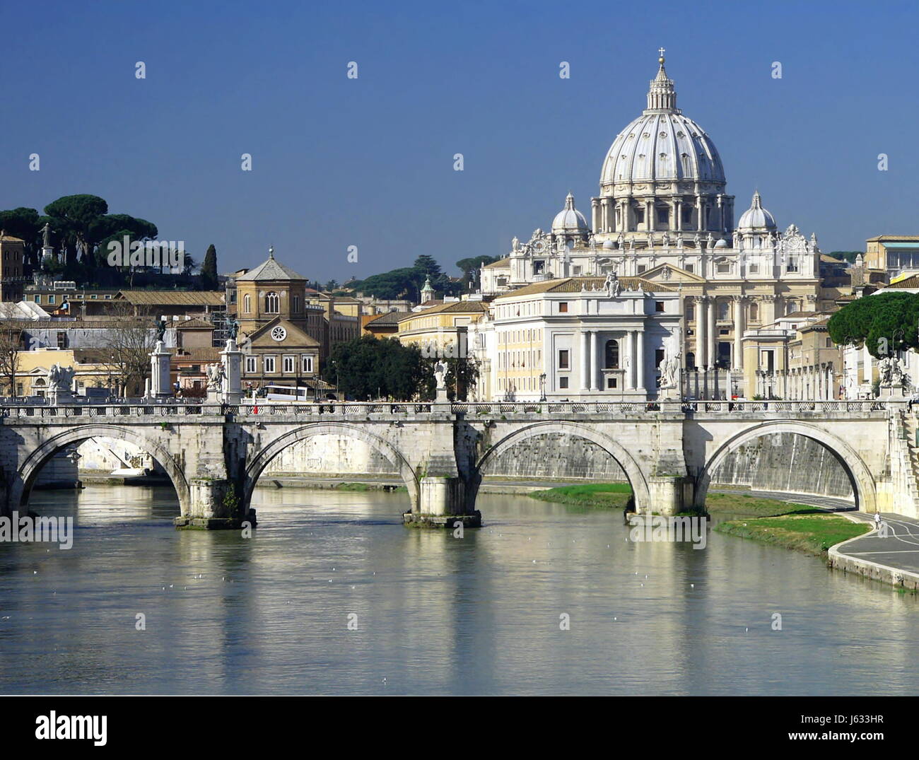 religious bridge Rome roma basilica saint vatican italy travel ...