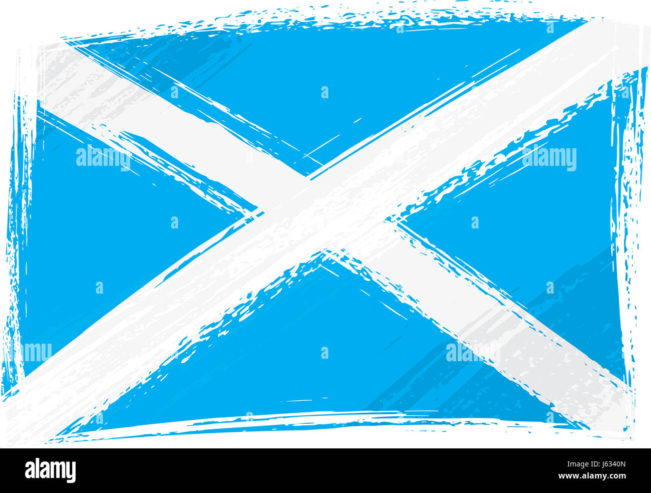 flag scotland britain blue emblem dust rough blank european caucasian ...