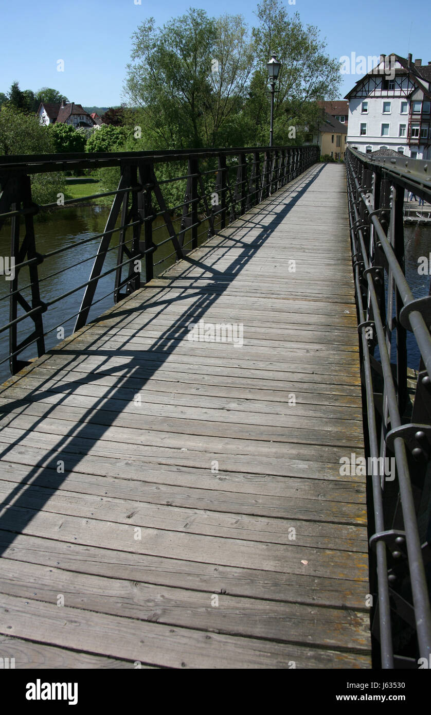 bridge railing footbridge water bridge hesse railing footbridge germany ...