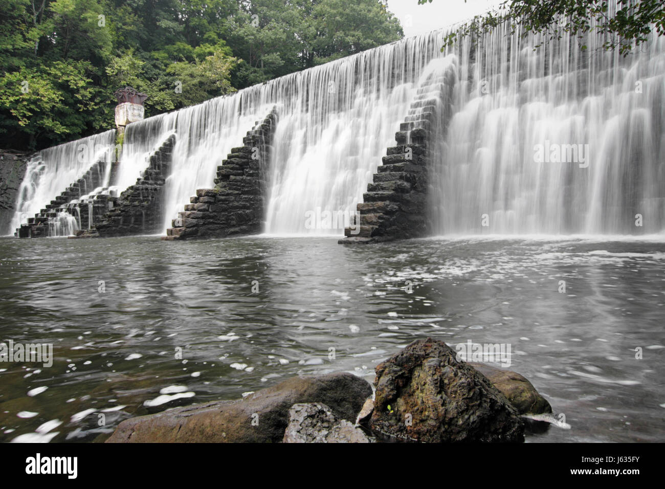 stone stream rock waterfall dam embankment landscape scenery ...