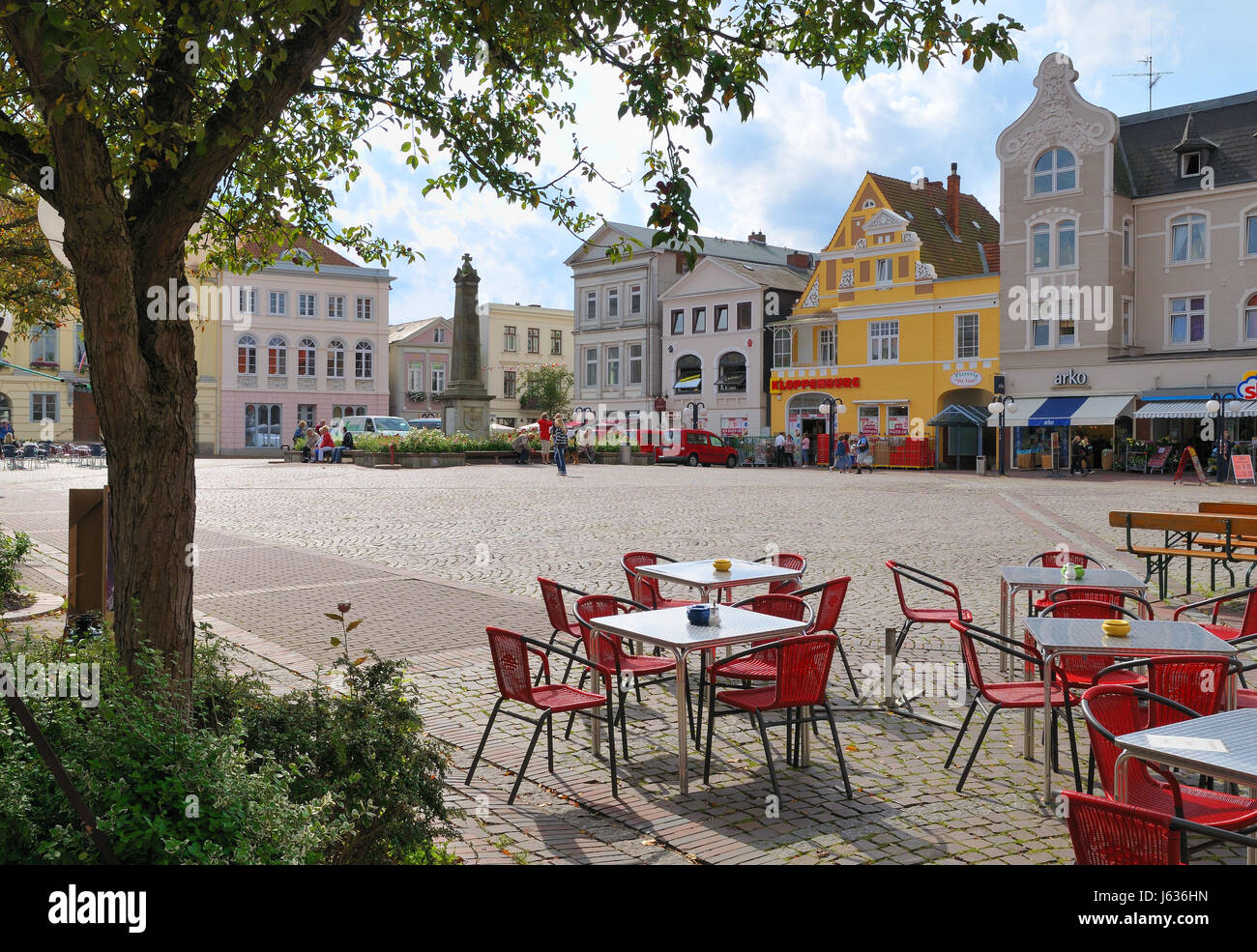 houses summer summerly storefronts small town community village market ...