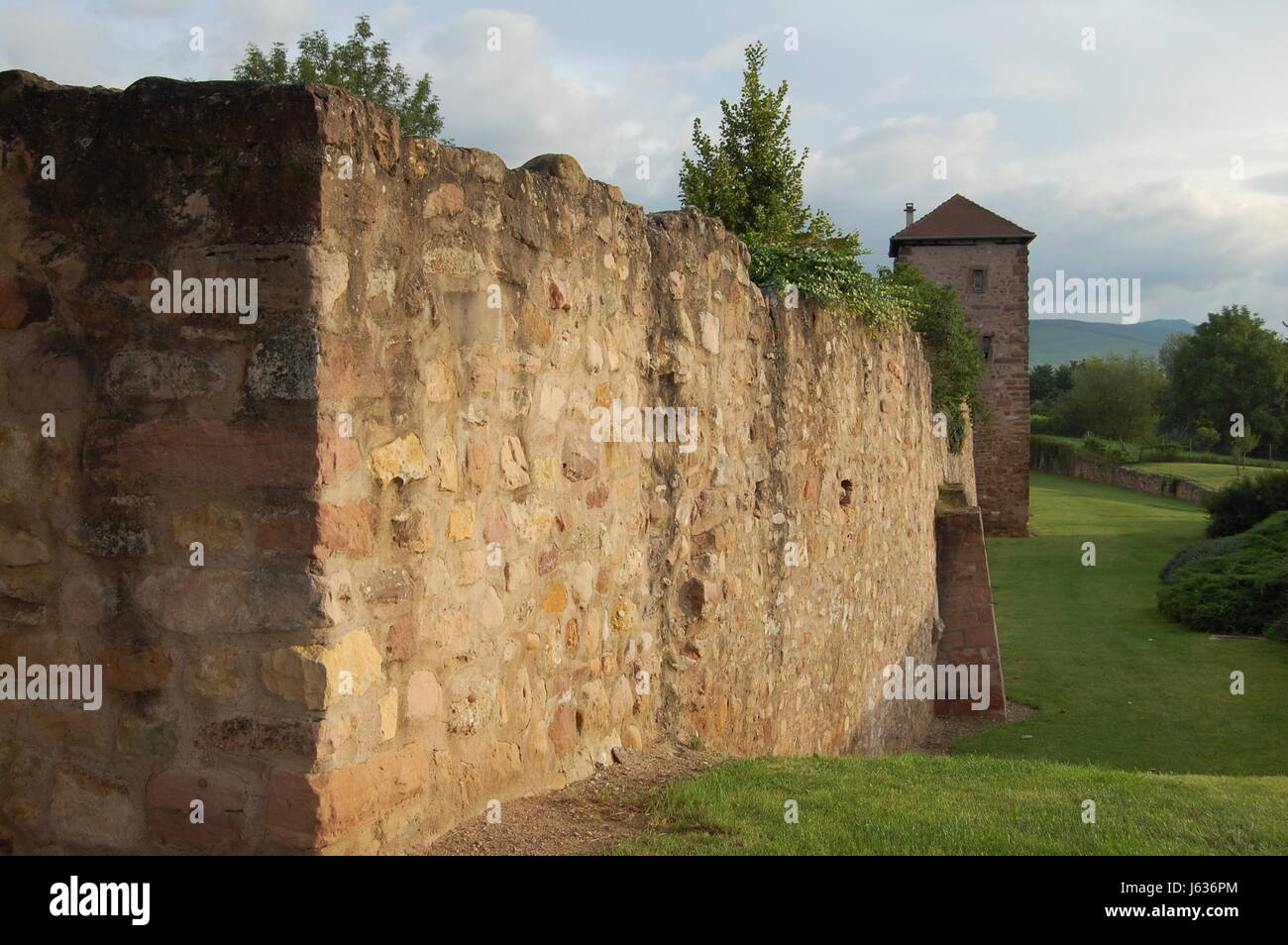historical wall city wall small town middle ages inside historical wall ...