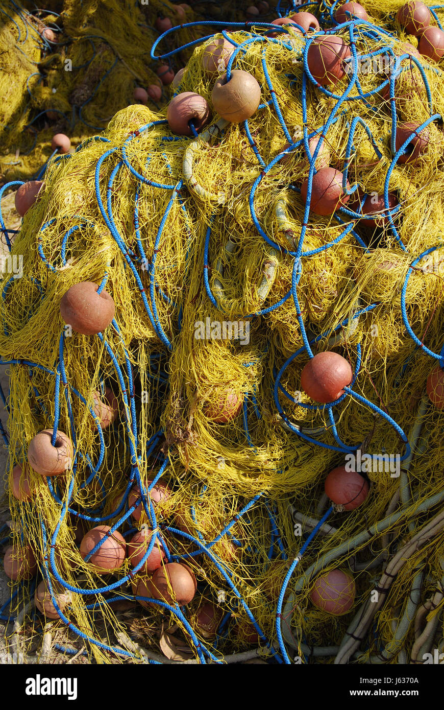 angle fish fishery fishing net yellow float swimmer lie lying lies ...