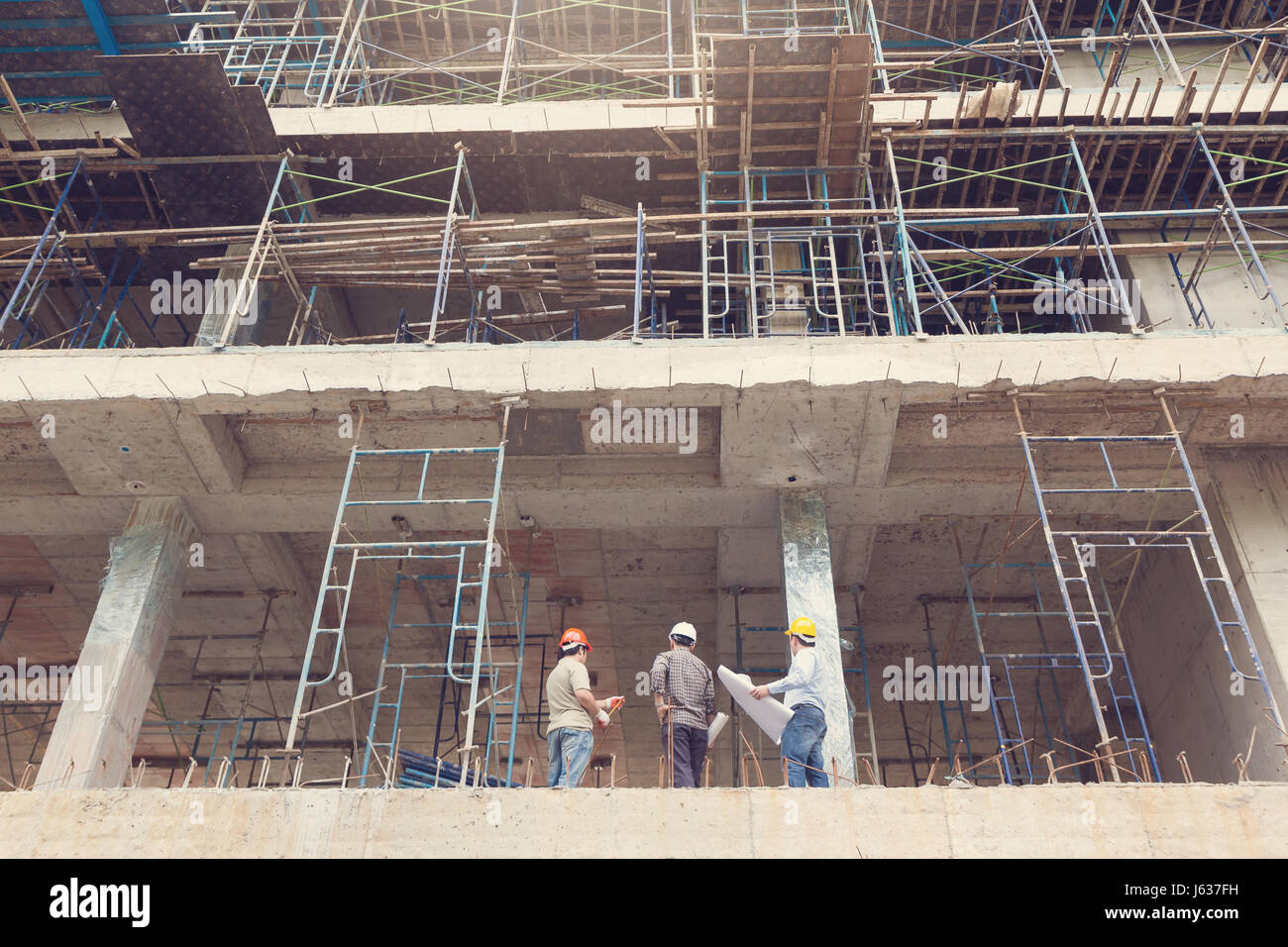 Construction concepts, Engineer and Architect working at Construction ...