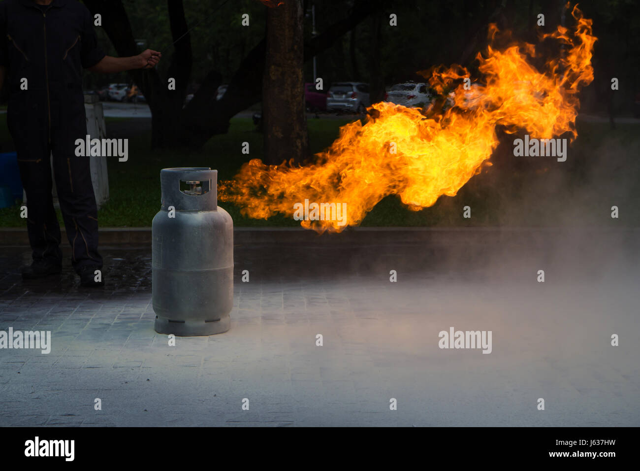 Liquid gas fire accident hi-res stock photography and images - Alamy