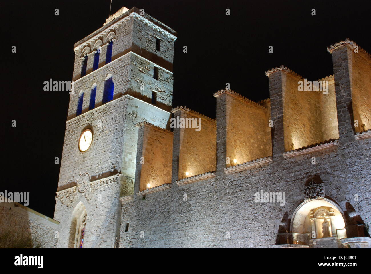 night nighttime cathedral church night nighttime night photograph ...