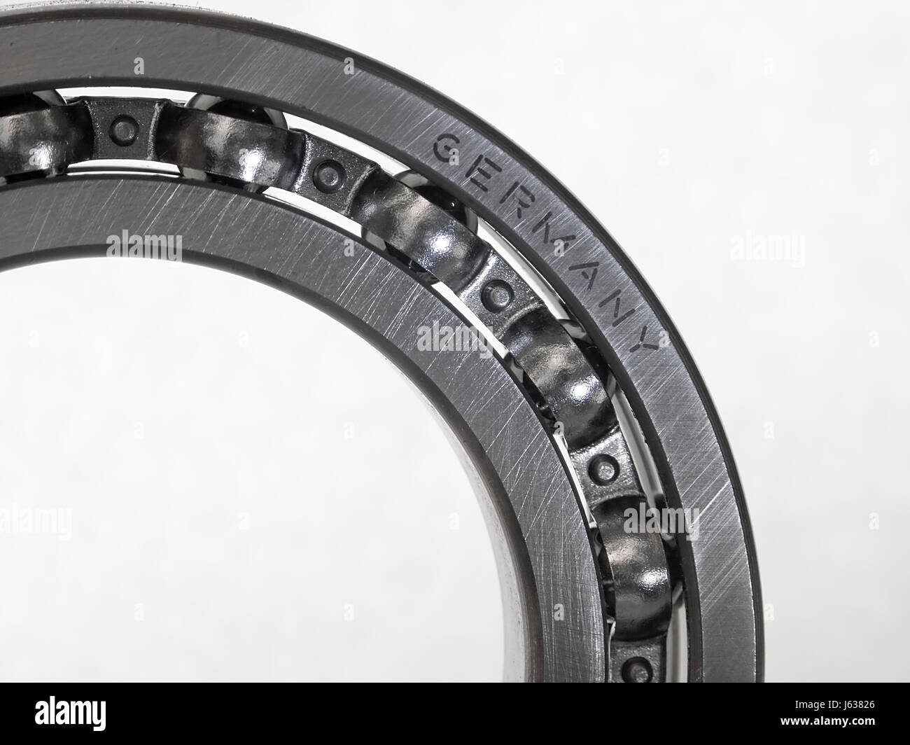 ball bearing detail industry engine drive motor turn twirl steel ...