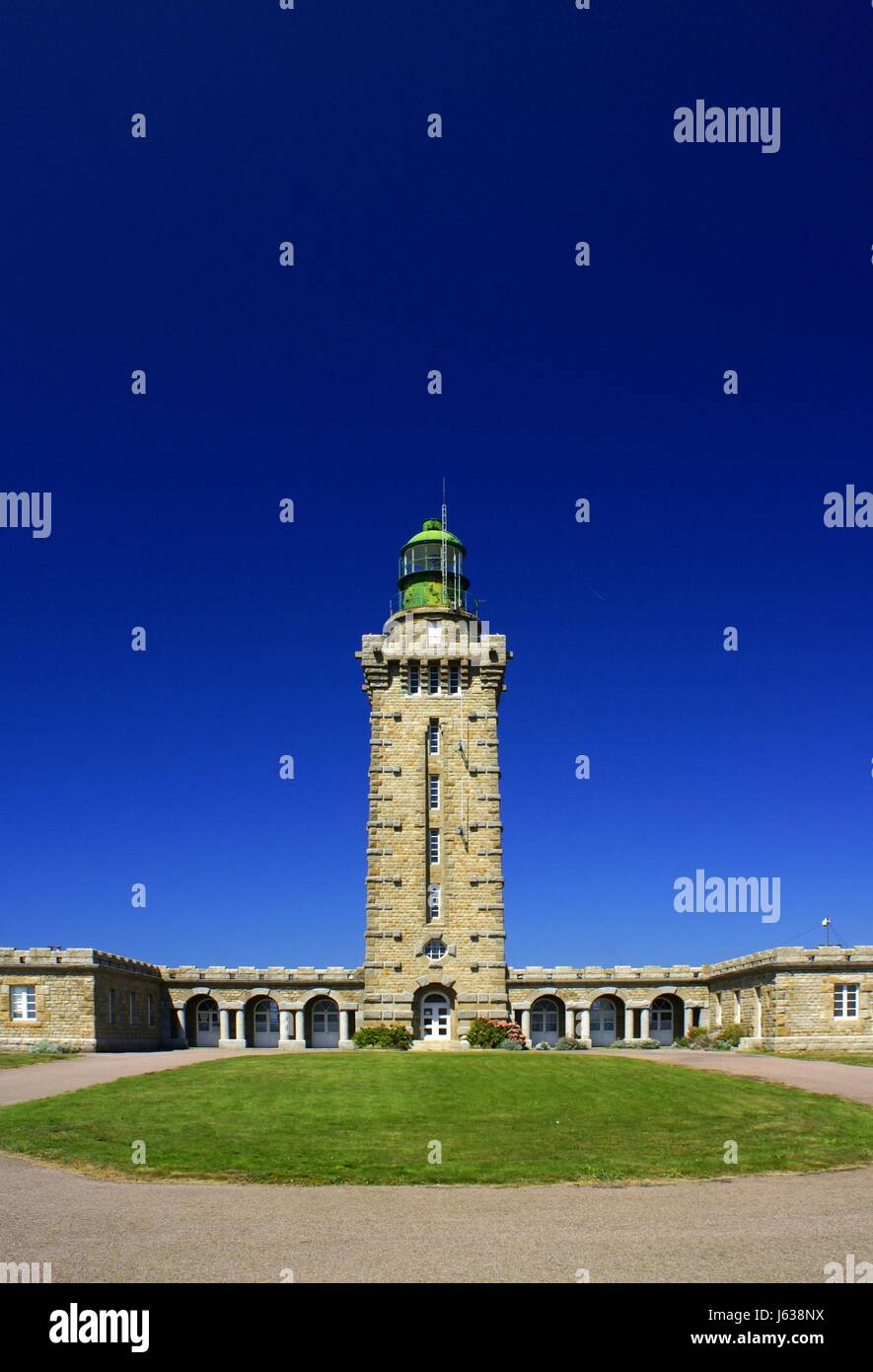 maritime france brittany firmament sky lighthouse blue tower tree stone ...