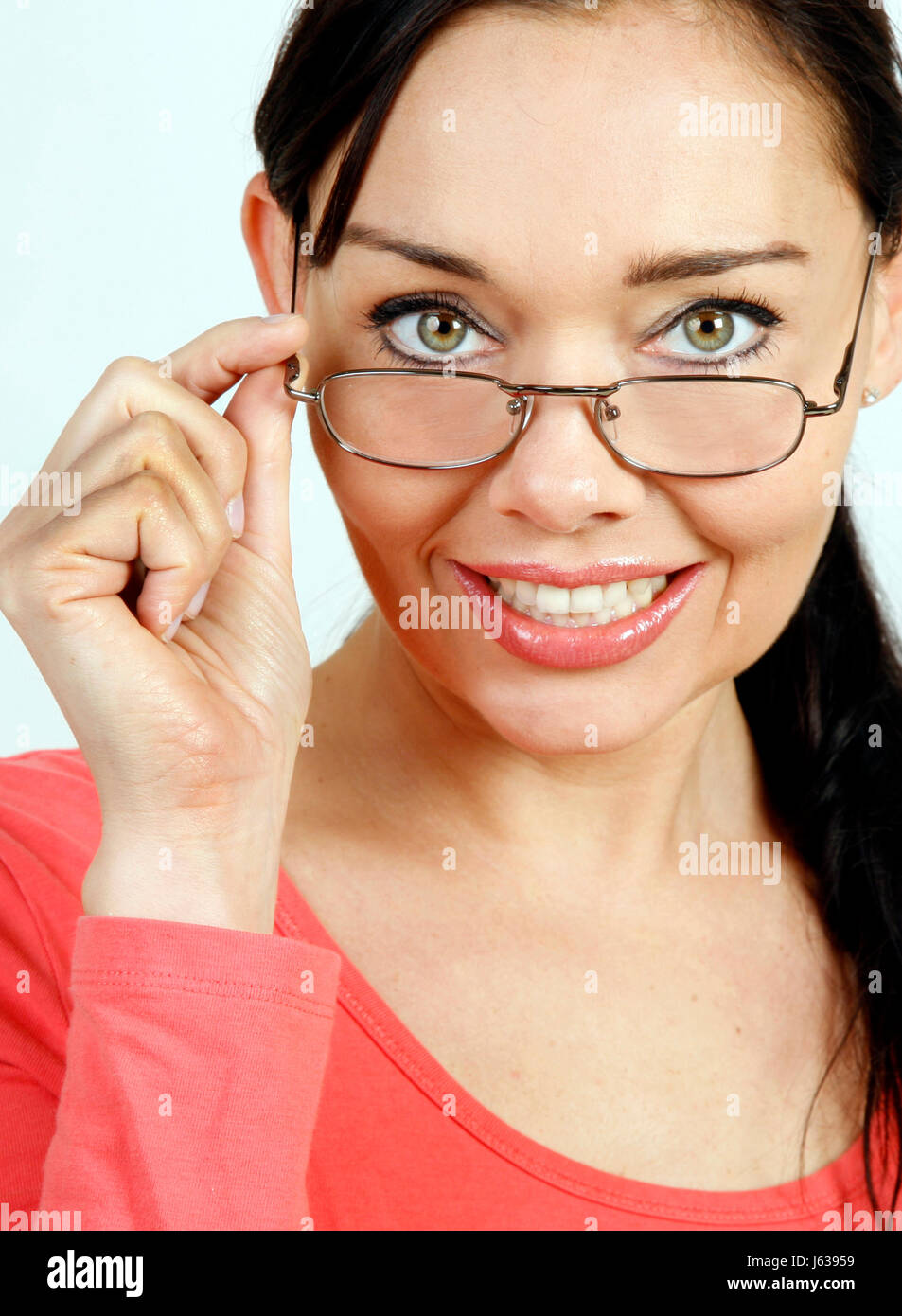 woman female portrait look glancing see view looking peeking looking at ...