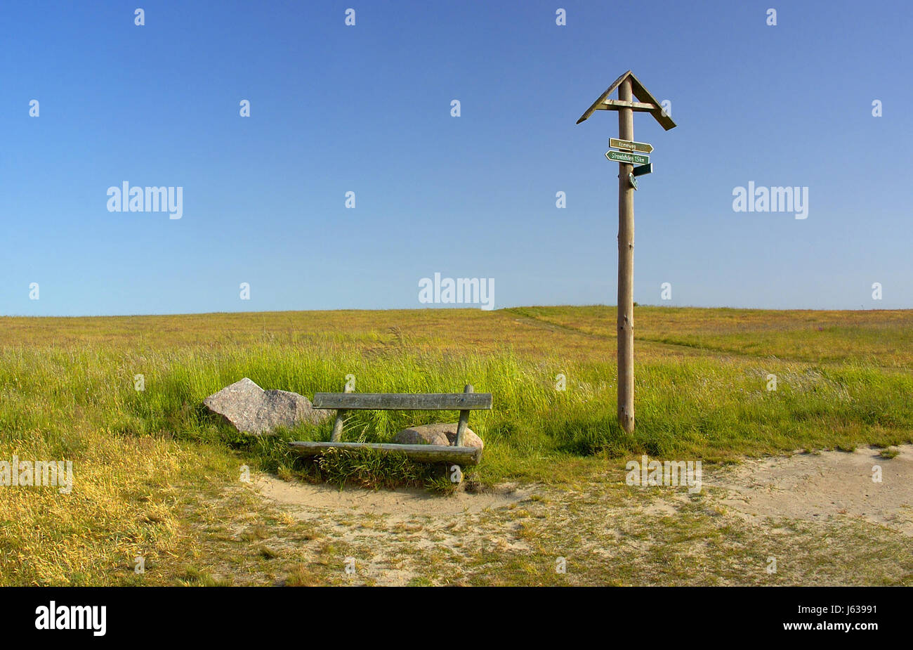 bank and signpost Stock Photo - Alamy