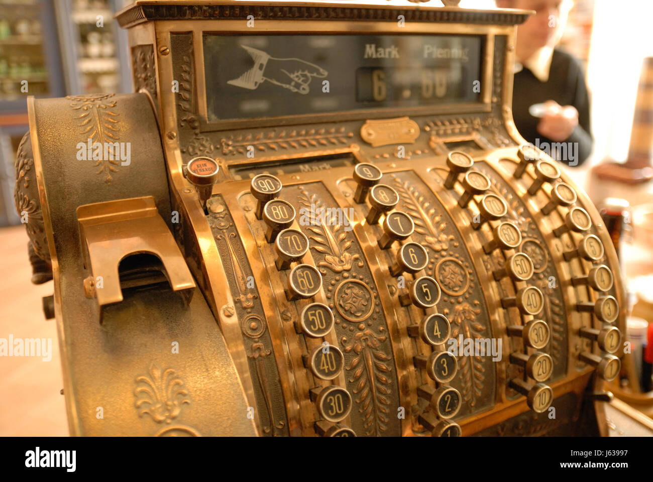 bank lending institution till pay sell antique count money bank lending ...