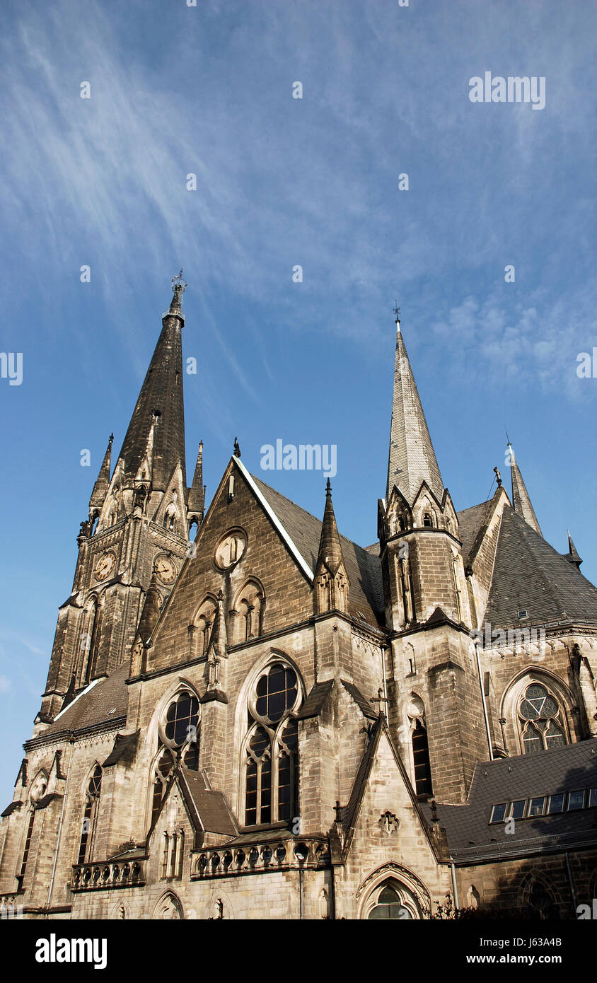 religion church steeple super first class building buildings blue ...