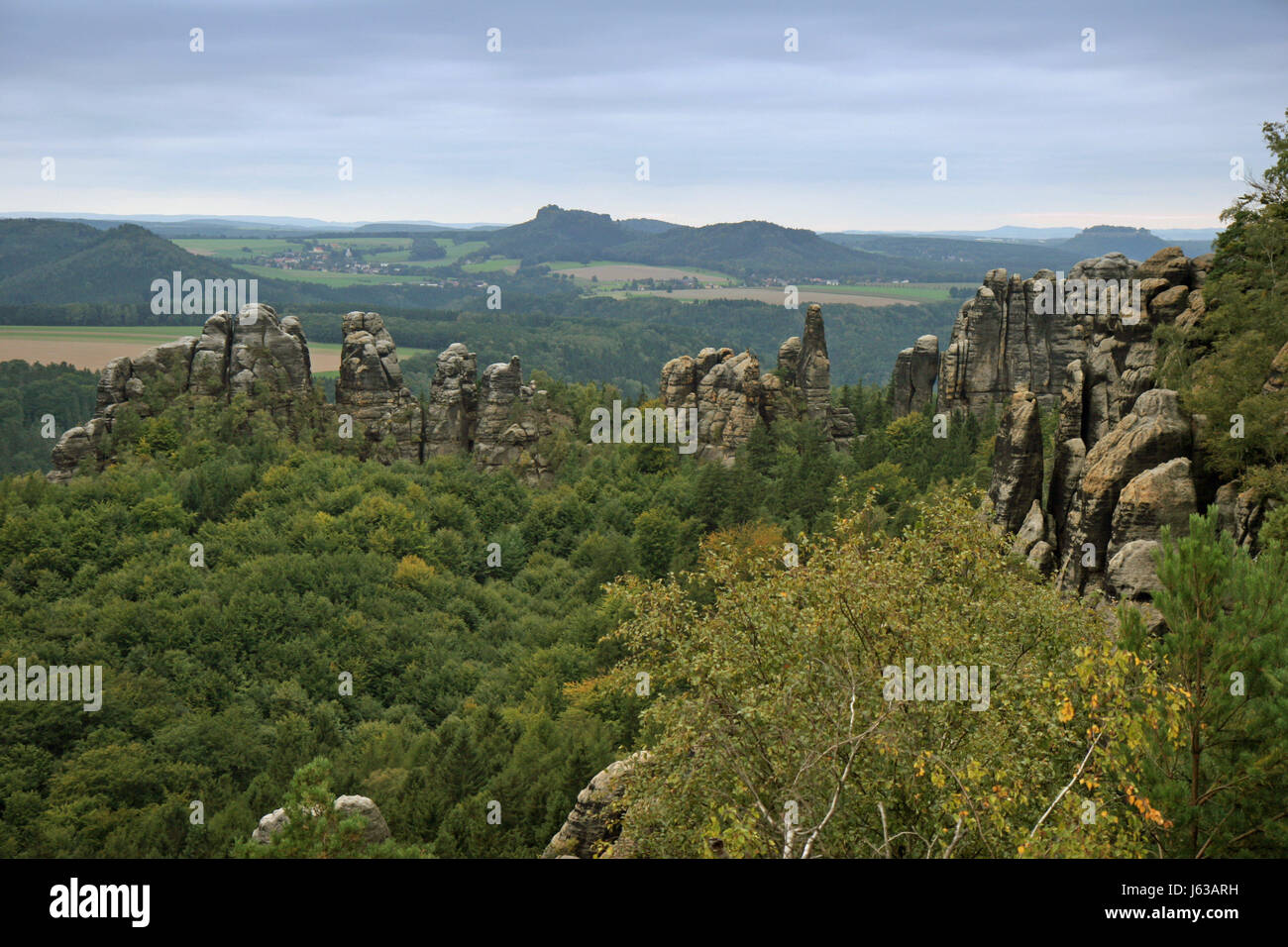 hike go hiking ramble europe rock saxony germany german federal ...