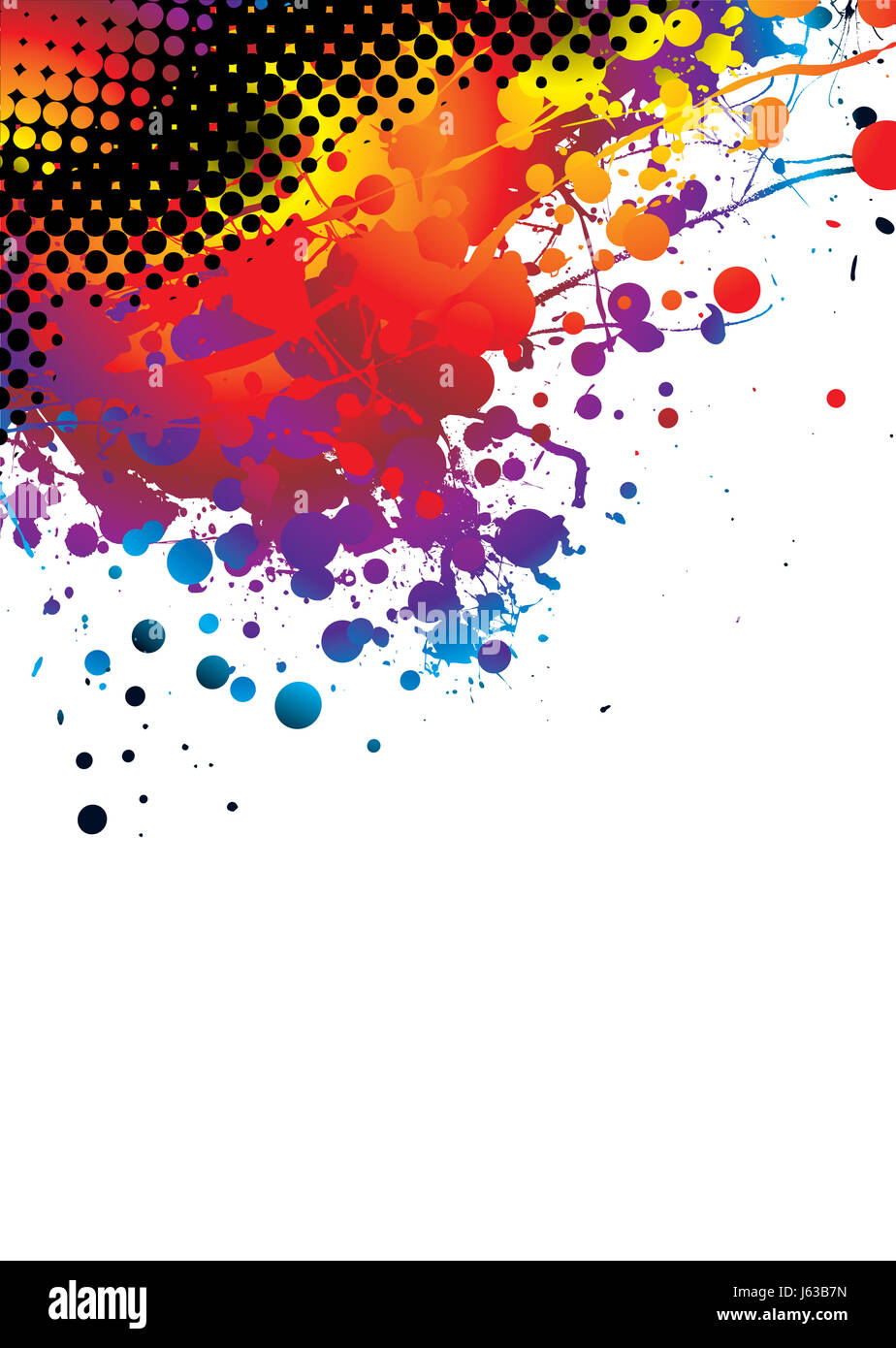 rainbow abstract pattern backdrop background ink bright blue art black ...