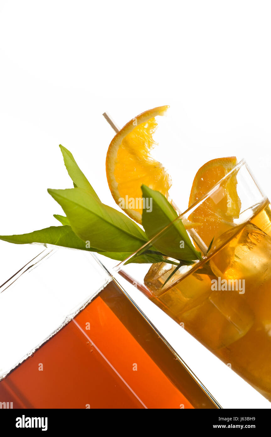 orange drink ice cube iced tea orange shine shines bright lucent light ...