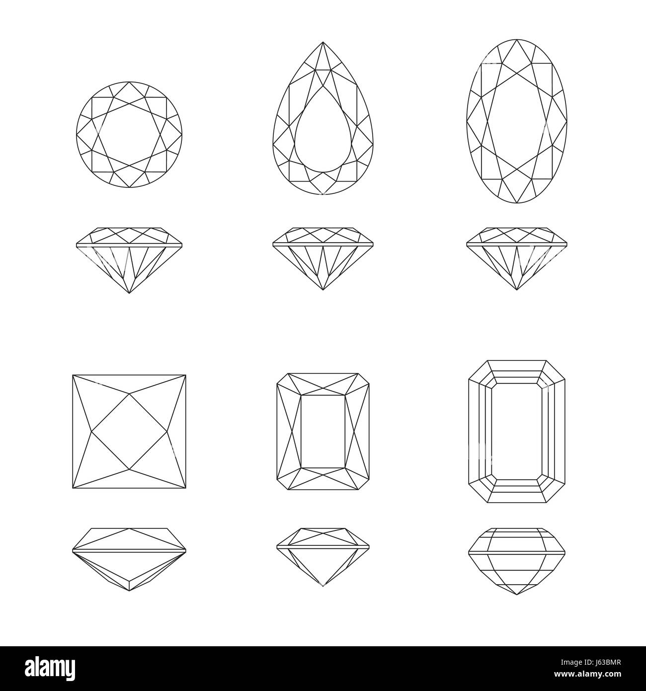 Diamond shapes Black and White Stock Photos & Images - Alamy