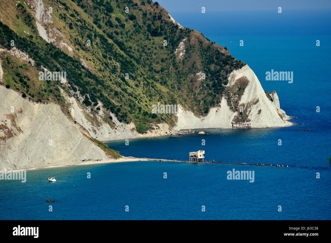 chalk bay idyll at monte conero Stock Photo - Alamy