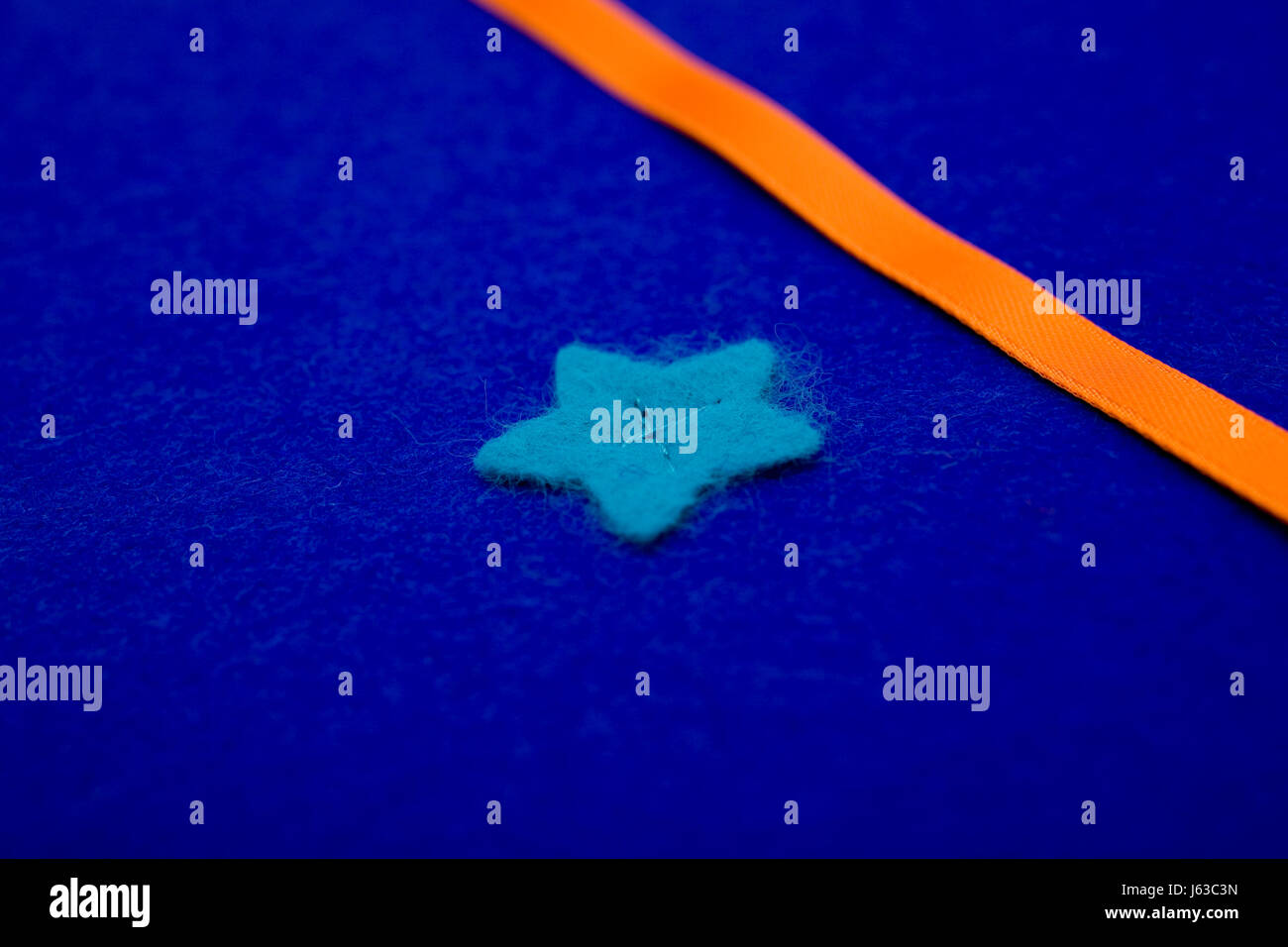 blue handicraft felt sewn handiworks asterisk tissue blue do ...