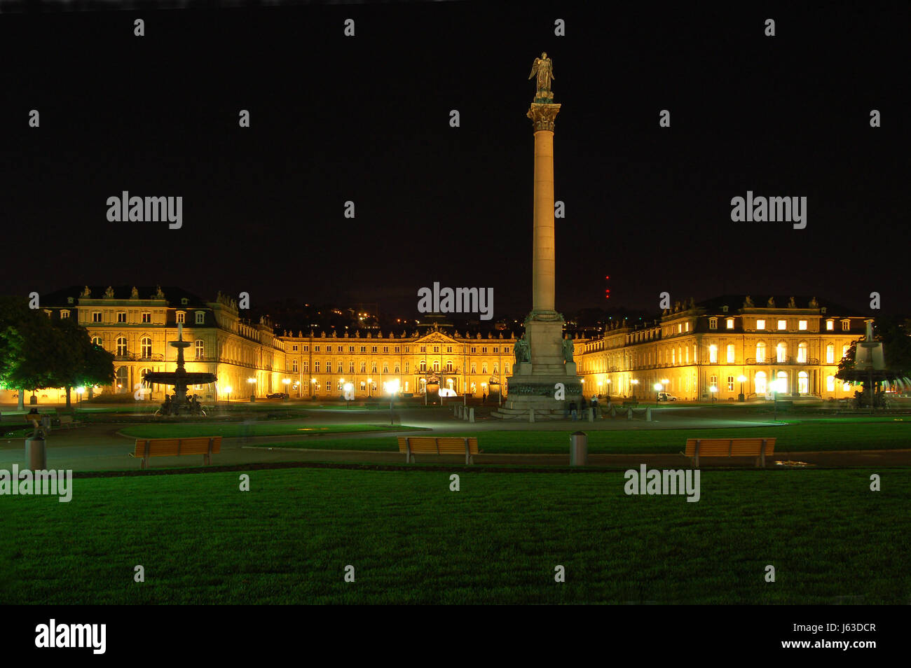 city town night nighttime night photograph stuttgart news city town ...