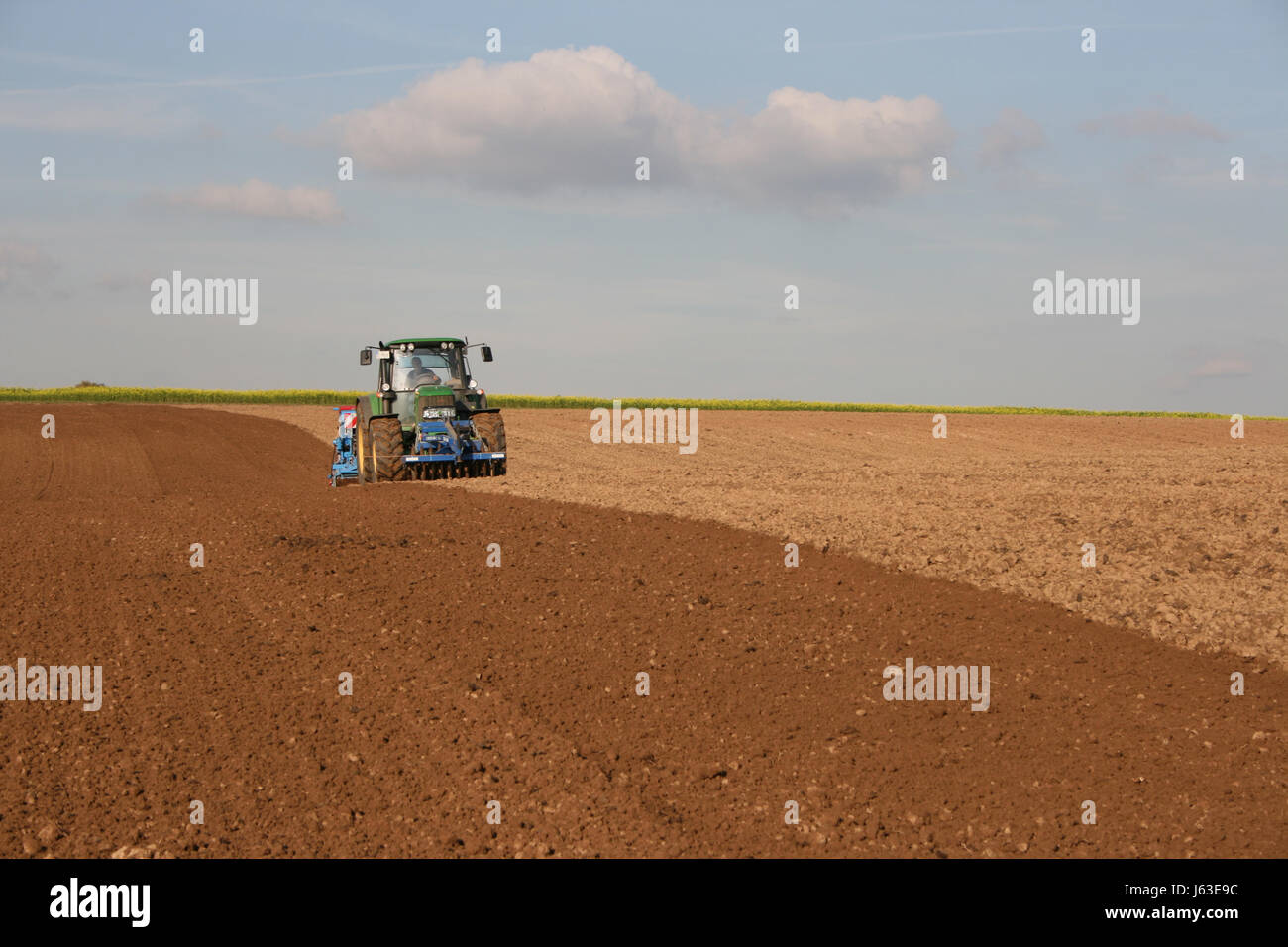 agrarian engine drive motor agriculture farming field tractor scenery ...