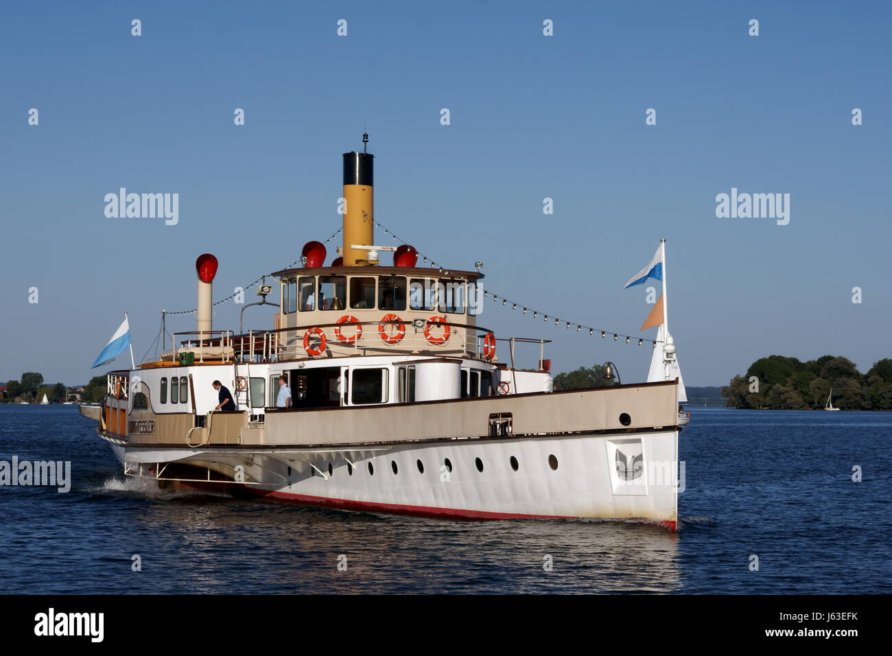 bavaria germany german federal republic chiemsee sailing boat sailboat ...