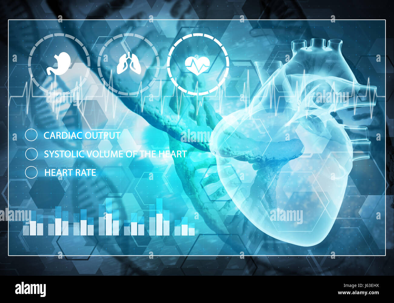 Medicine user interface Stock Photo - Alamy