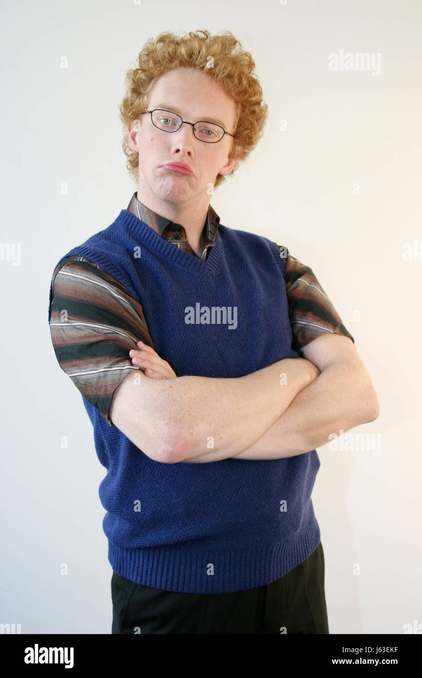 obstinate sulk defiant sulking stubborn pigheaded man witty redheaded ...