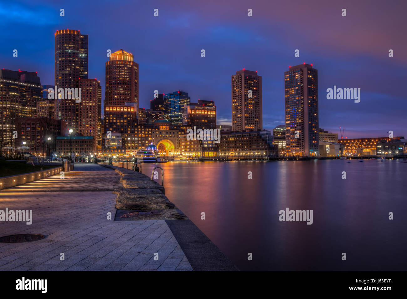 Boston Financial District Harbor Stock Photo - Alamy