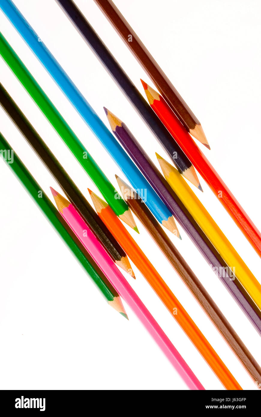 coloured colourful gorgeous multifarious richly coloured pencil pen ...