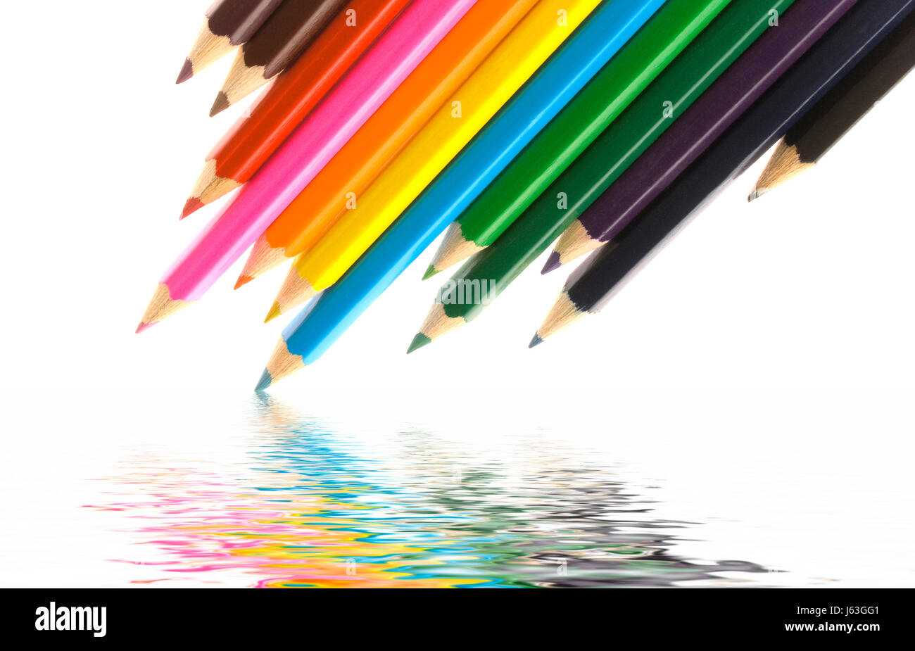 coloured colourful gorgeous multifarious richly coloured pencil pen ...