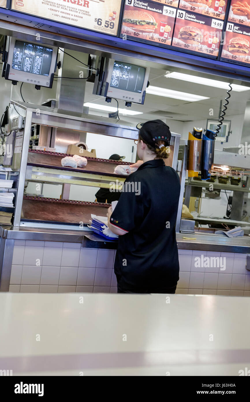 Fast food restaurants workers High Resolution Stock Photography and ...