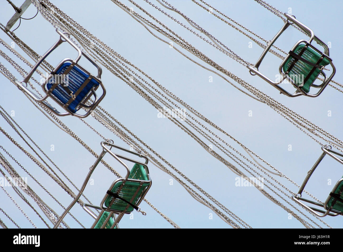 fair carousel empty chains fair oblique seats carousel nobody chains ...