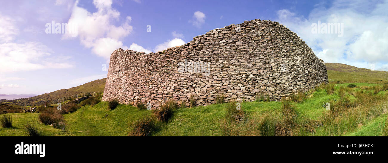 historical blockhouse ireland archeology old cultural hill mountains ...