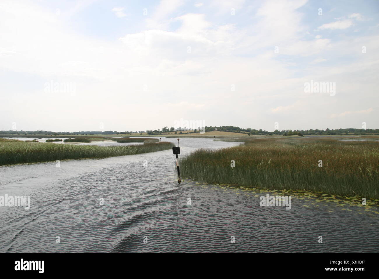 ireland idyll firmament sky scenery countryside nature river water ...