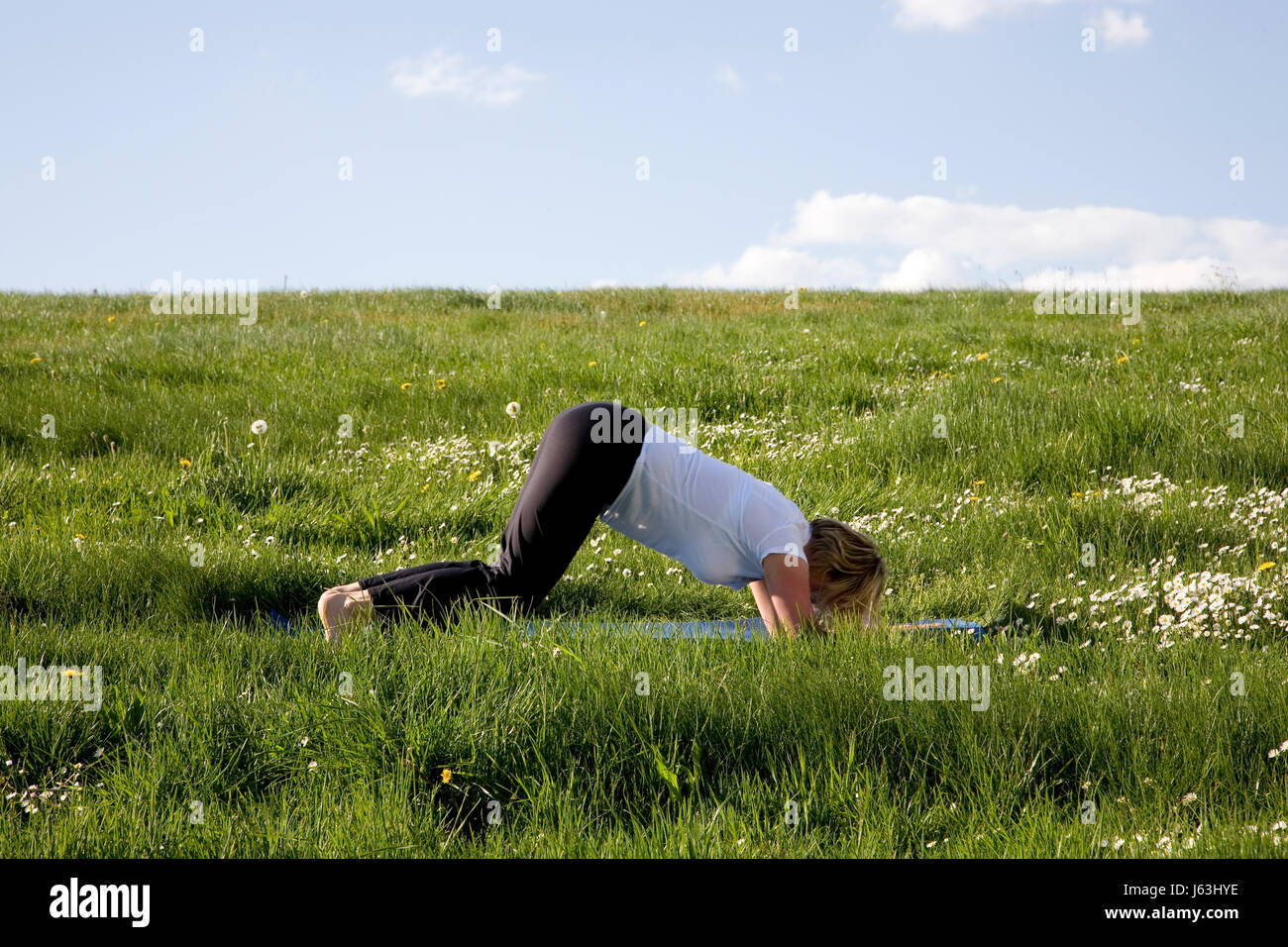 woman doing full body stabilization Stock Photo - Alamy