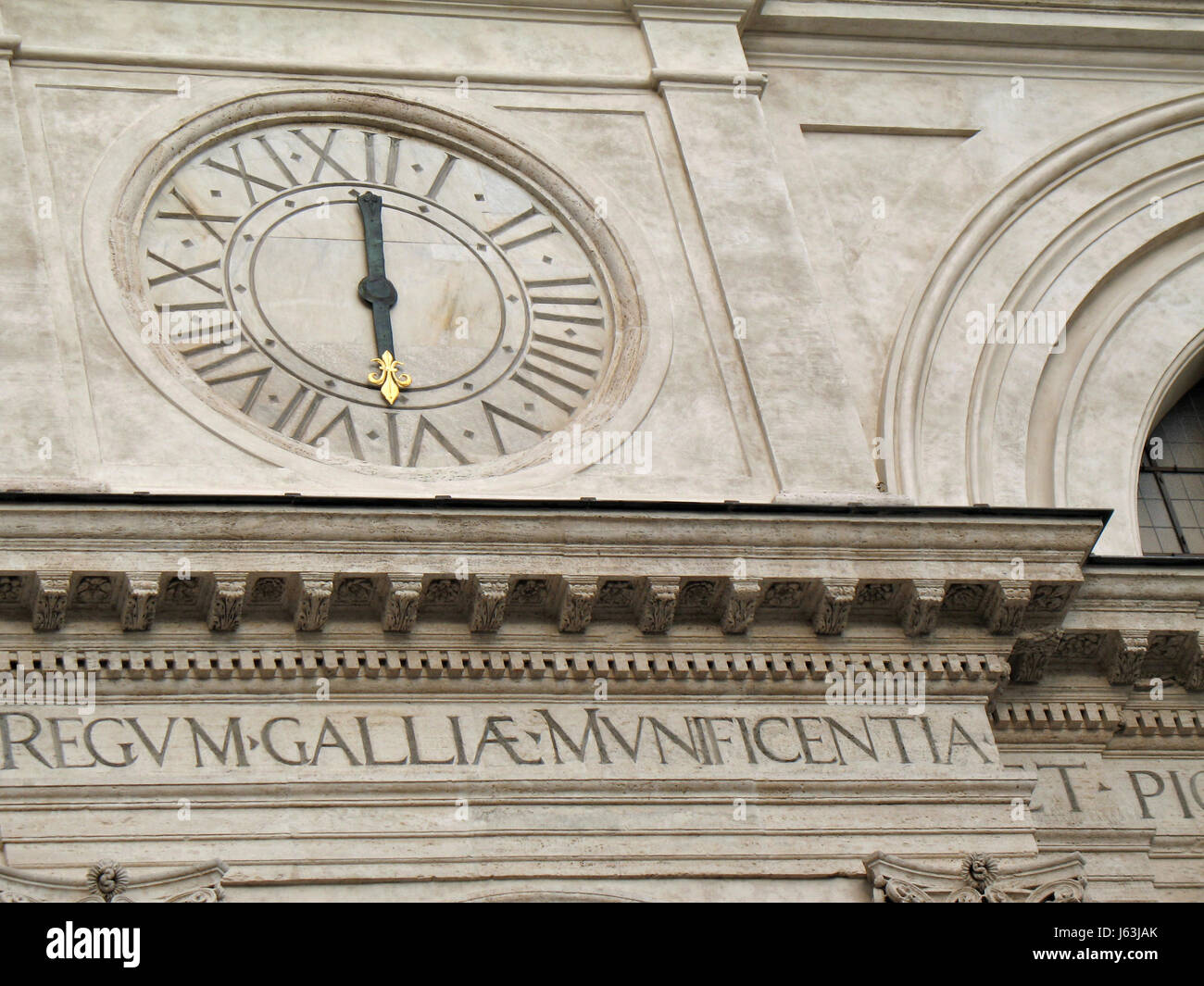 detail clock Rome roma style of construction architecture architectural ...