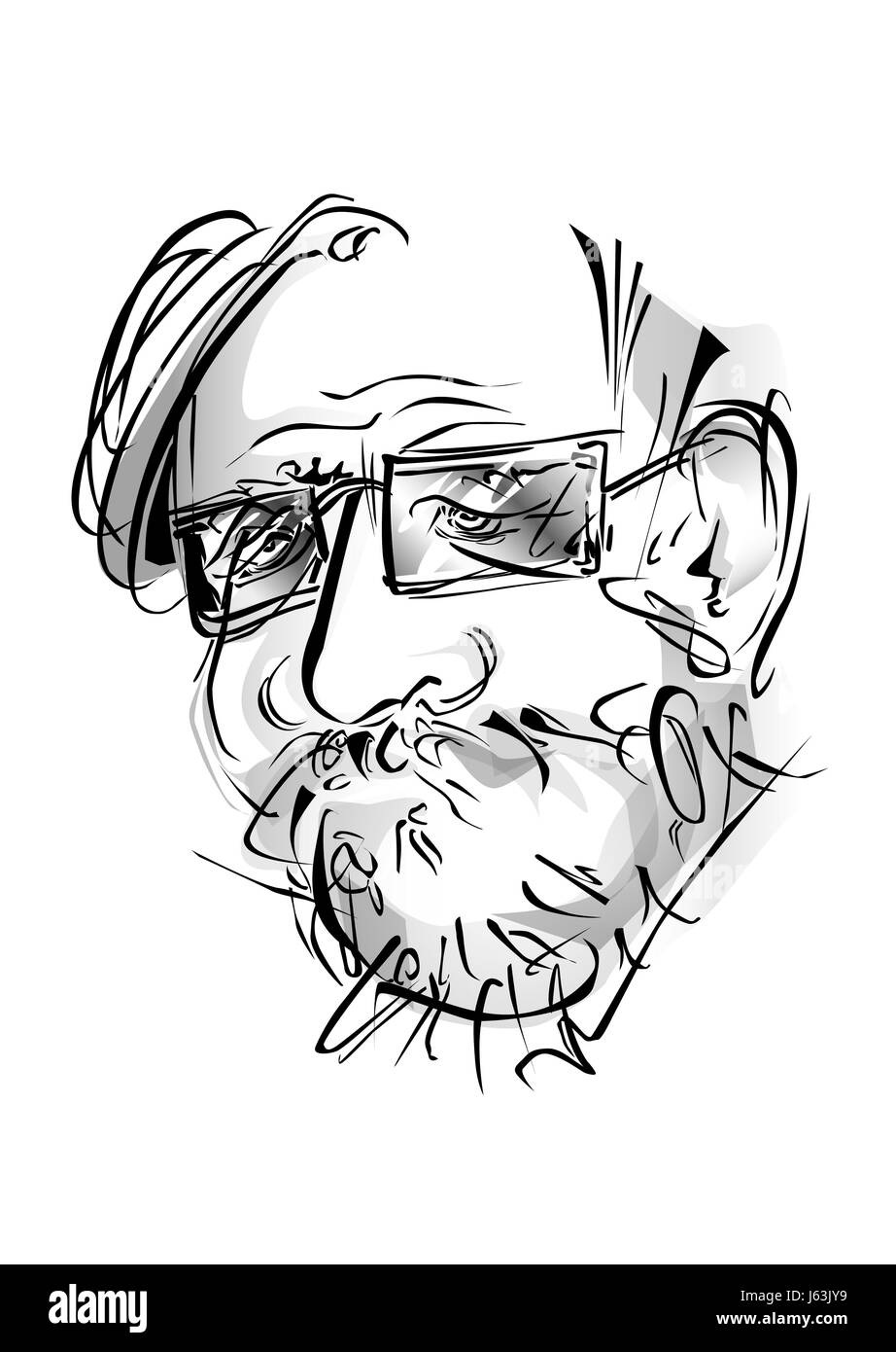 Beard hairs Cut Out Stock Images & Pictures - Alamy