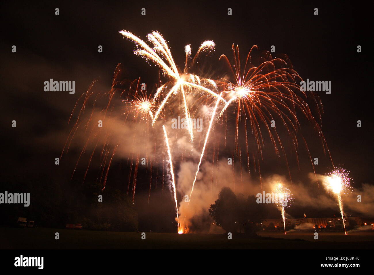 night photograph rocket colour explosion burst colors colours firework ...