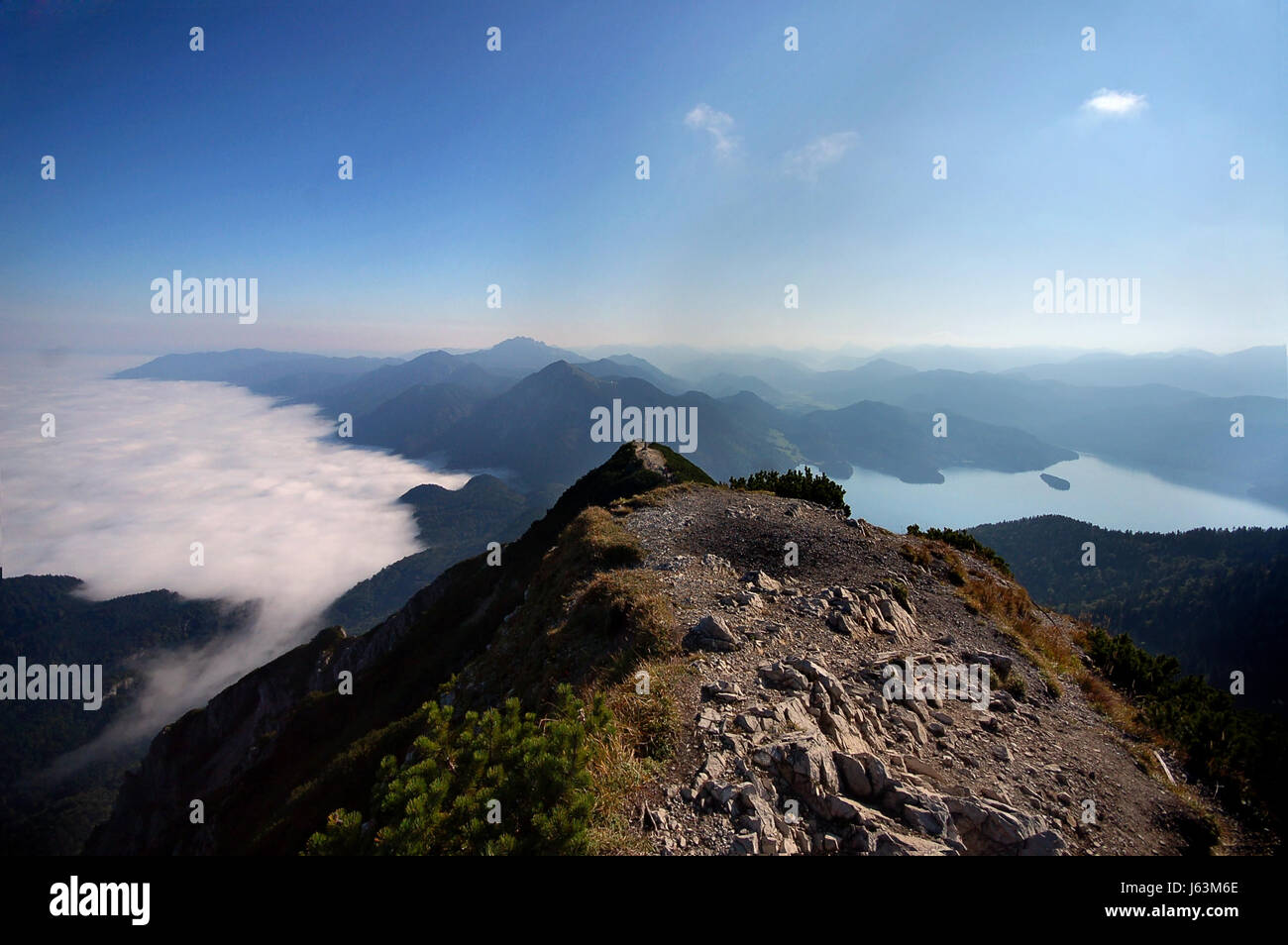 hike go hiking ramble fog sight view outlook perspective vista panorama ...