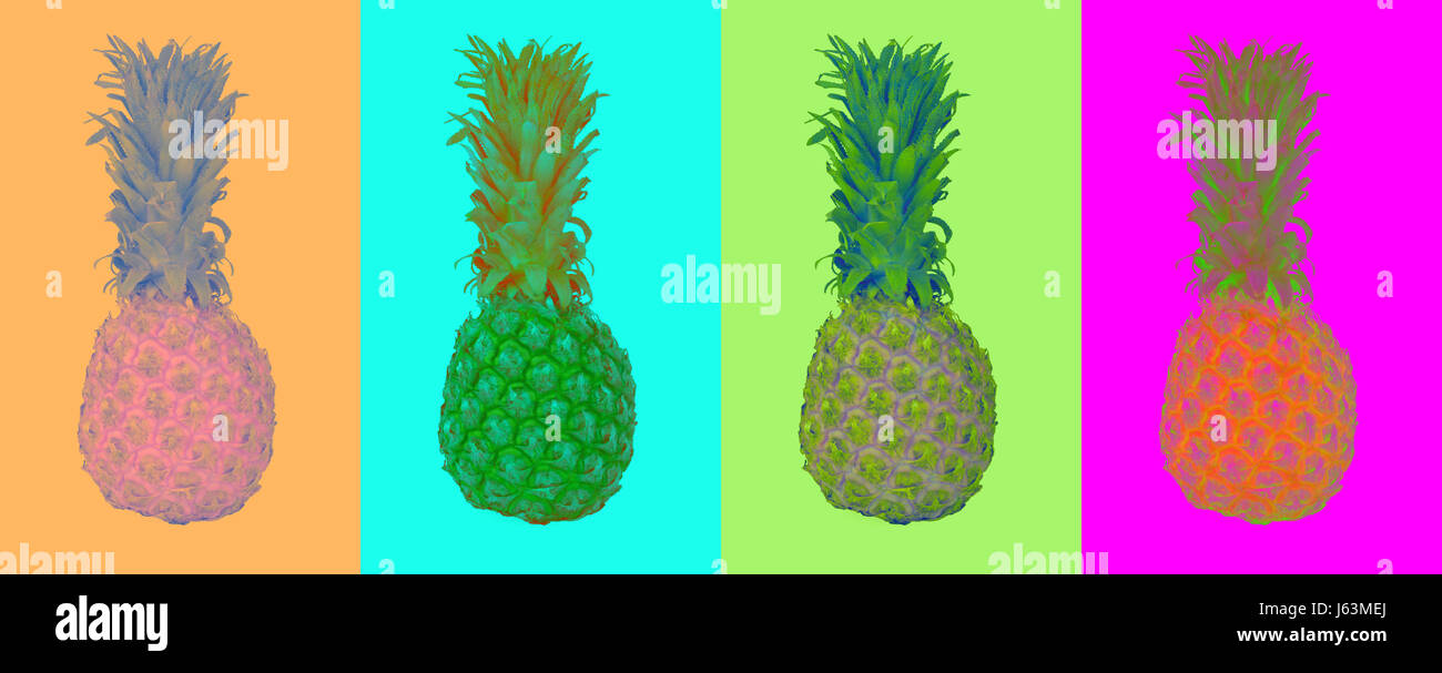 Fashion pineapple with four color Stock Photo - Alamy