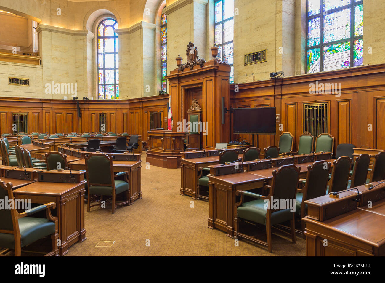 Empty council chamber hi-res stock photography and images - Alamy
